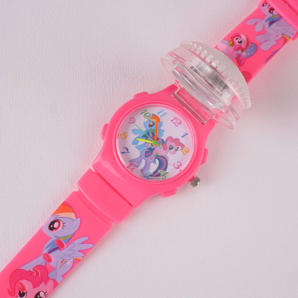 Kids Character Analogue Wrist Watch Dark Pink UC – Thebuyspot.com